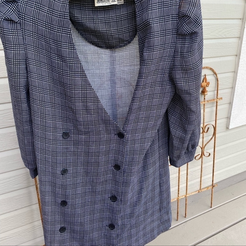 Chic Vintage Blazer Mod Mini Dress 80s 90s Act Ii Pla… - Gem